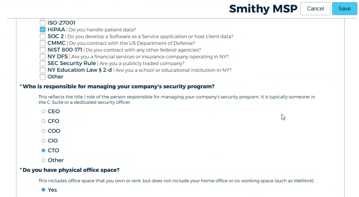 User Guides | Walkthrough – Blacksmith Infosec | Compliance-as-a-Service for MSPs